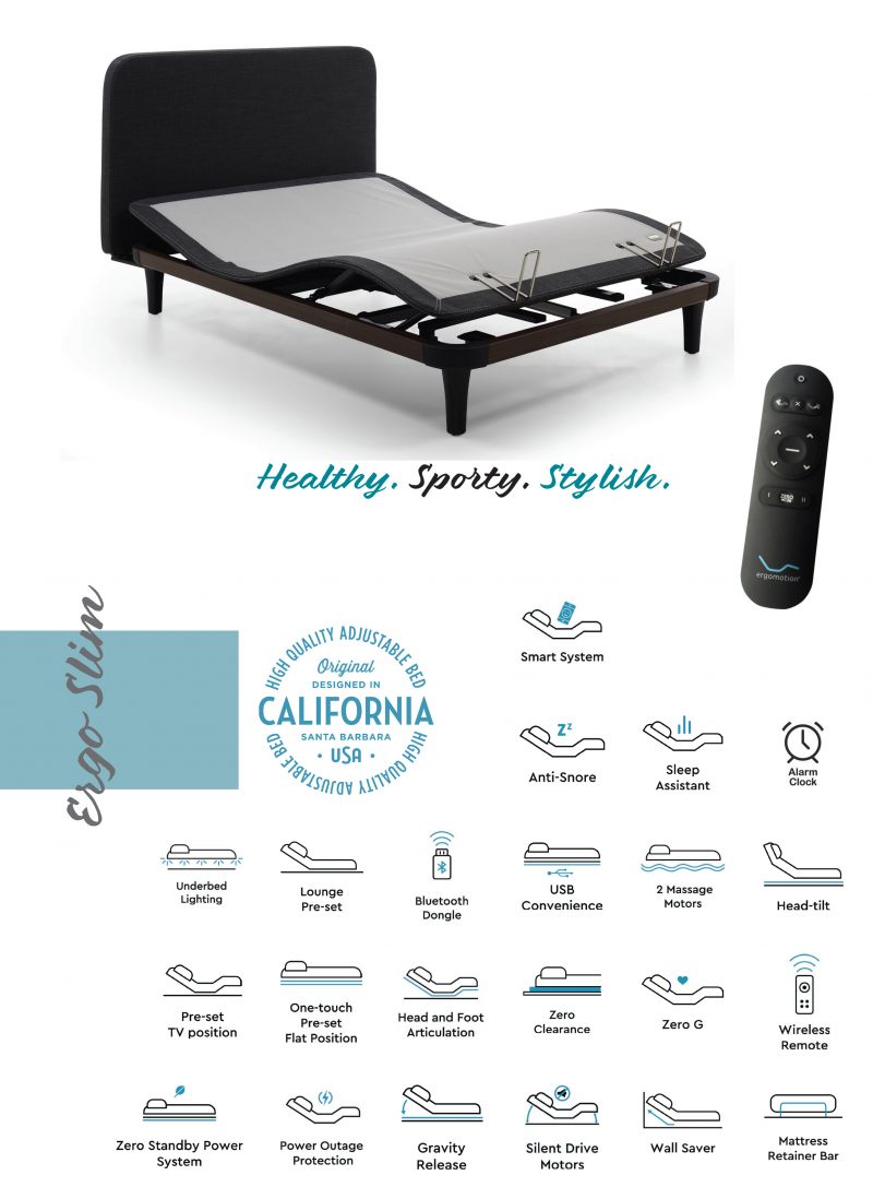 ERGO SLIM ADJUSTABLE BED - American Beds